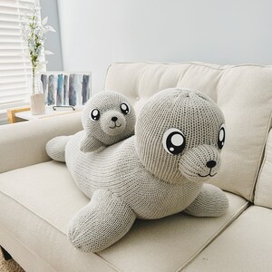 Giant and Baby Seal Knitting Machine Pattern PDF ONLY - Etsy