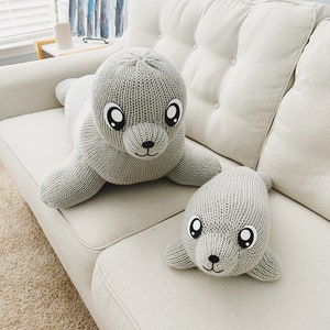 Giant and Baby Seal Knitting Machine Pattern PDF ONLY - Etsy