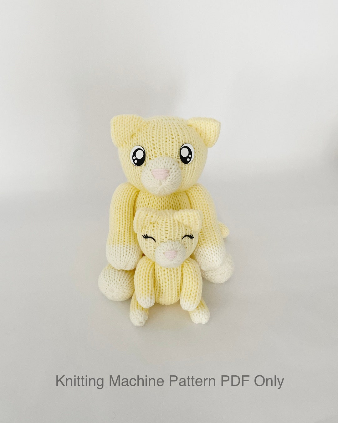 Cat Knitting Machine Pattern PDF ONLY Addi Sentro - Etsy