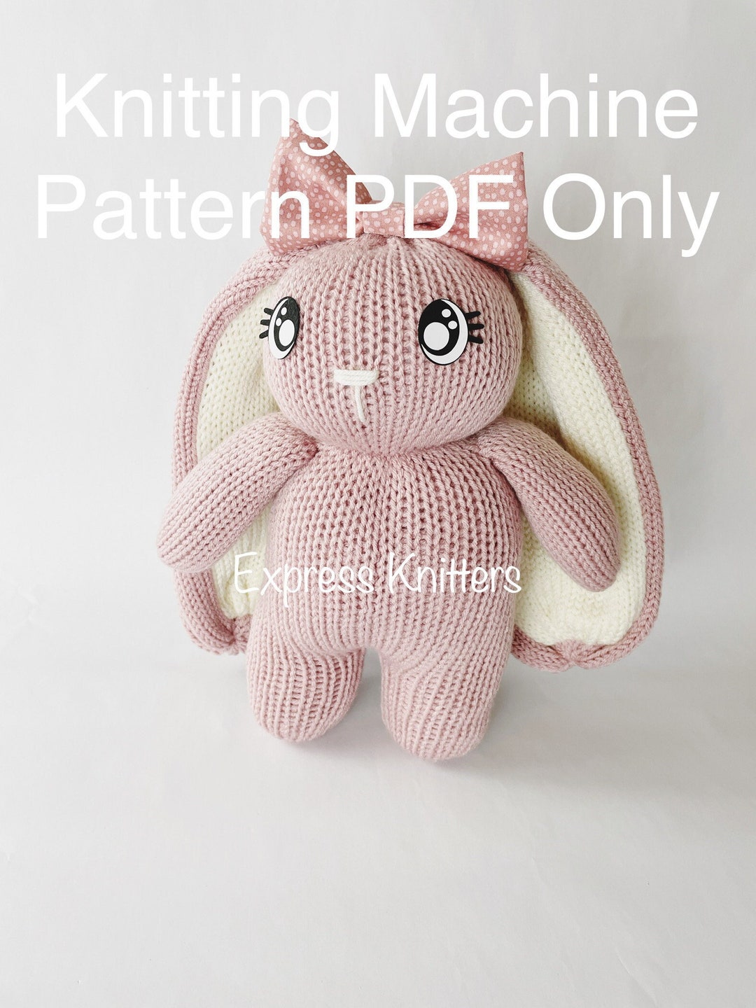 Bunny-floppy Ears Knitting Machine Pattern PDF ONLY - Etsy