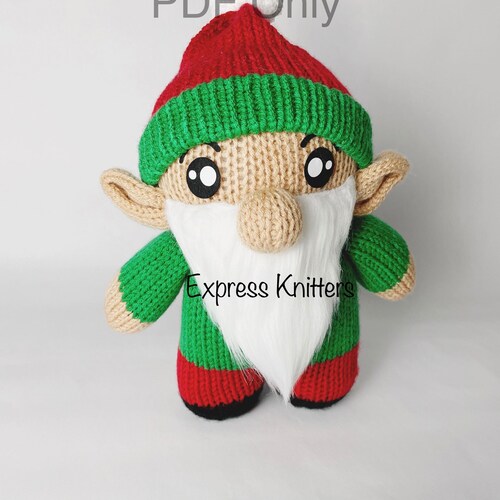 Machine Knit Green Snowman-pdf Addi/sentro Pattern With SVG - Etsy