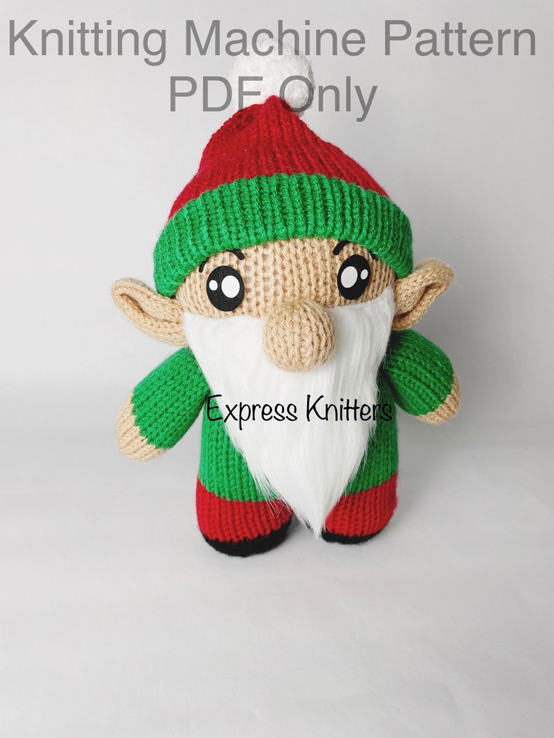 Elf Gnome Knitting Machine Pattern PDF ONLY Addi Sentro - Etsy
