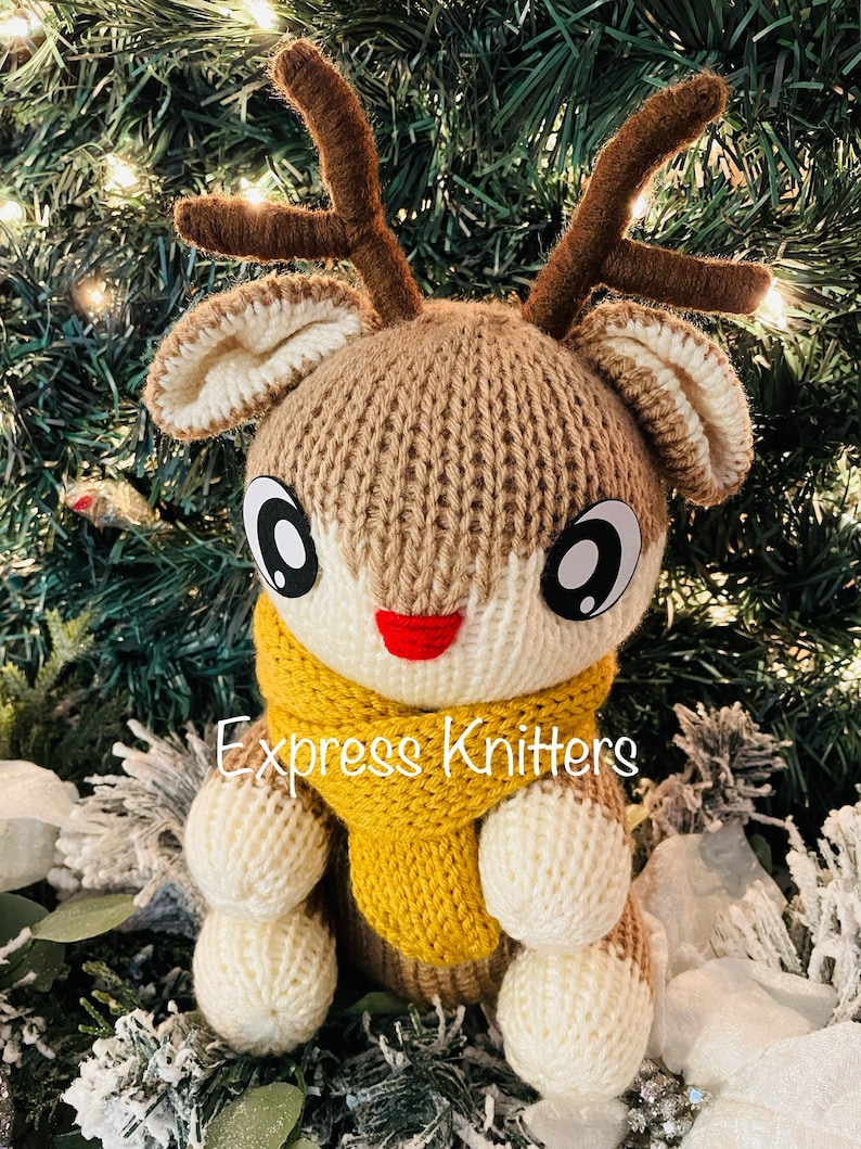 Christmas Reindeer Knitting Machine PDF OLNY Addi Sentro - Etsy