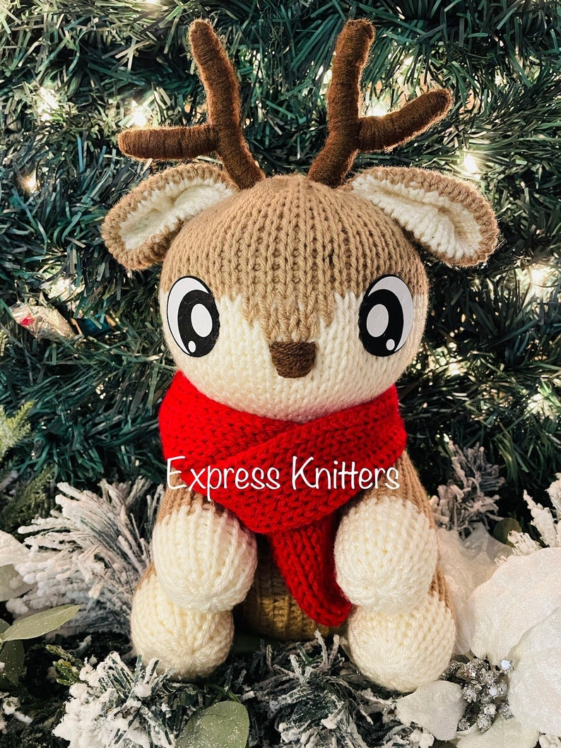 Christmas Reindeer Knitting Machine PDF OLNY Addi Sentro - Etsy
