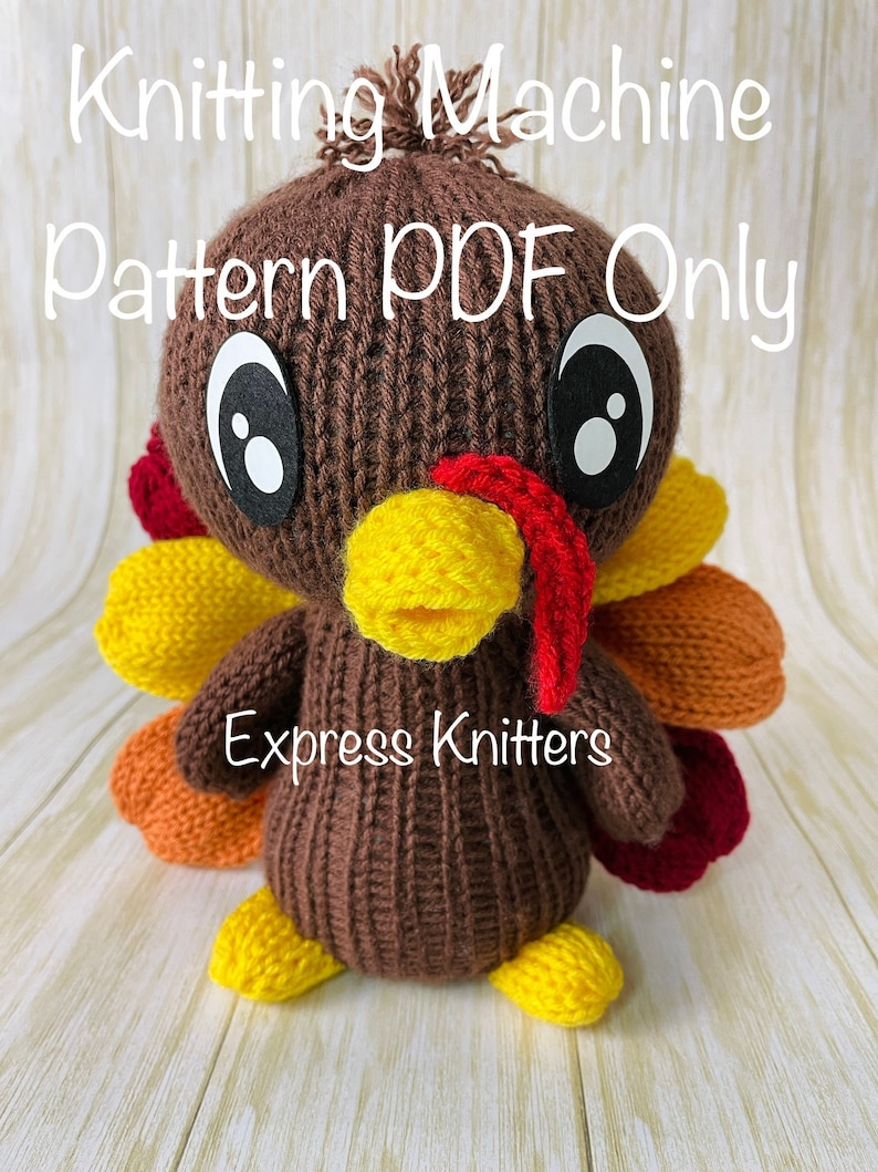 Turkey Knitting Machine Pattern PDF ONLY Addi Sentro - Etsy