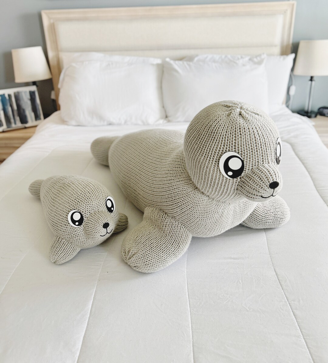 Giant and Baby Seal Knitting Machine Pattern PDF ONLY - Etsy