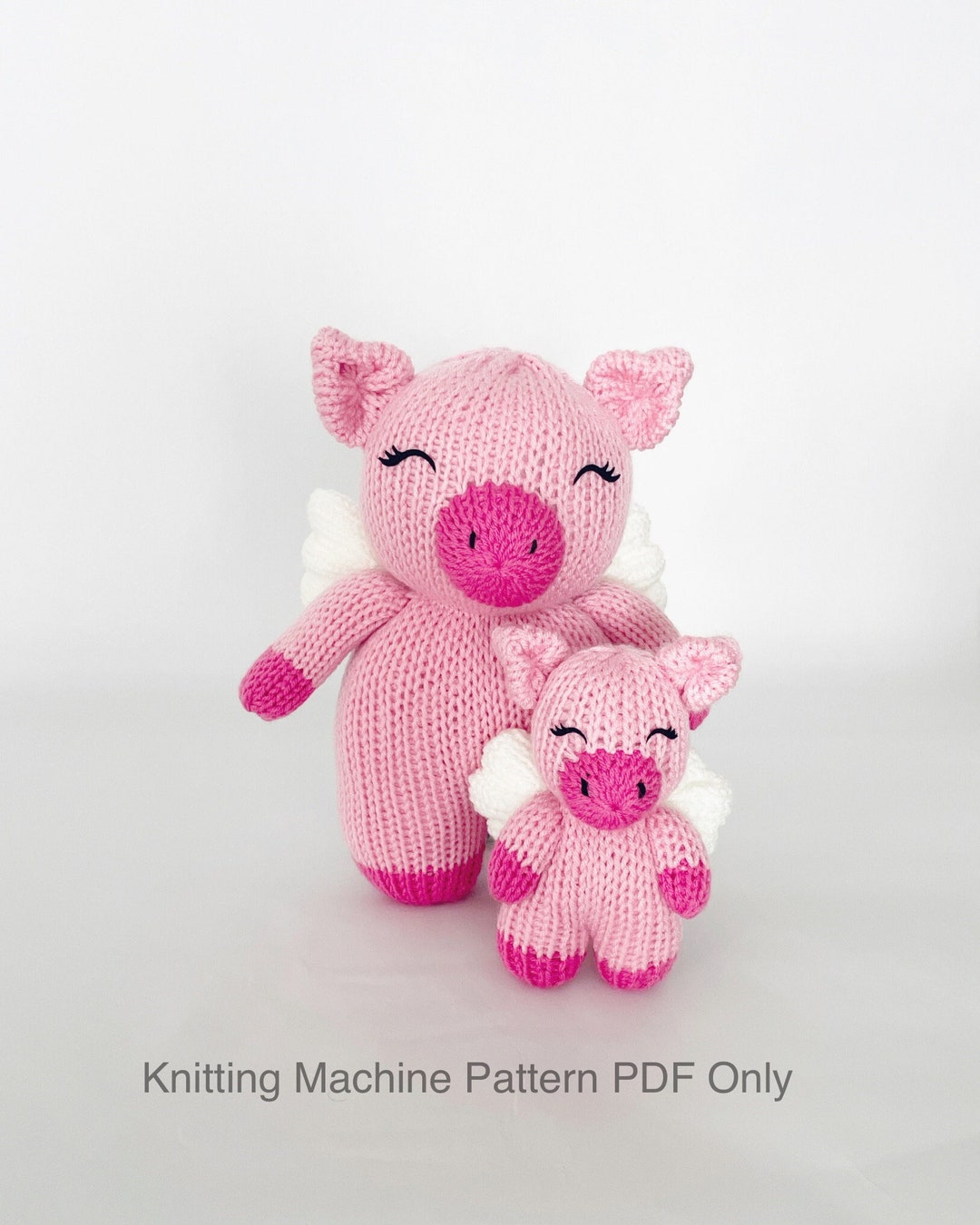 Flying Pig Knitting Machine Pattern PDF ONLY Addi Sentro - Etsy