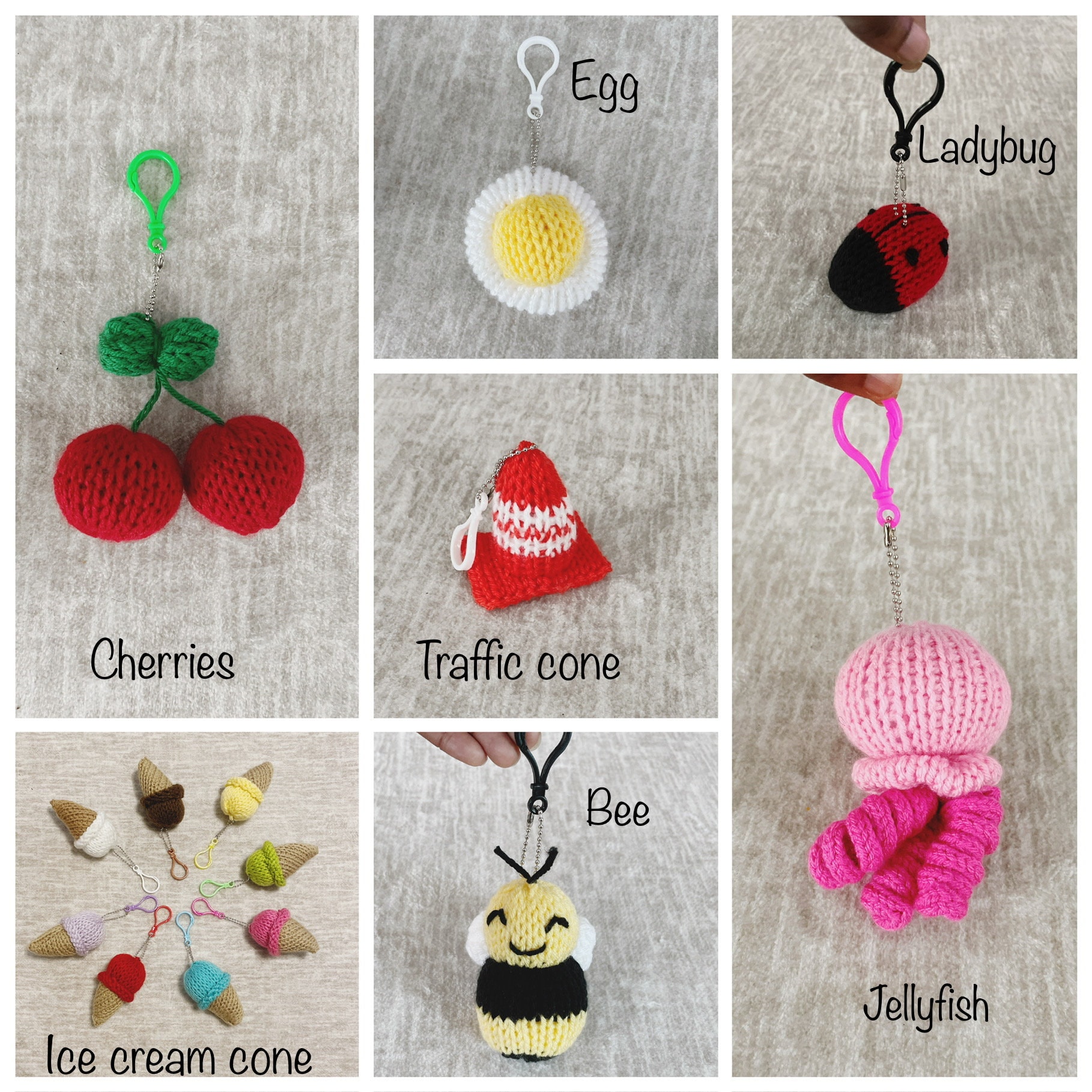 25 Keychain Patterns Bundle Knitting Machine Pattern PDF ONLY - Etsy