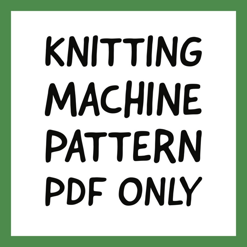 Safari Animal Collection Circular Knitting Machine PDF ONLY Addi Sentro ...