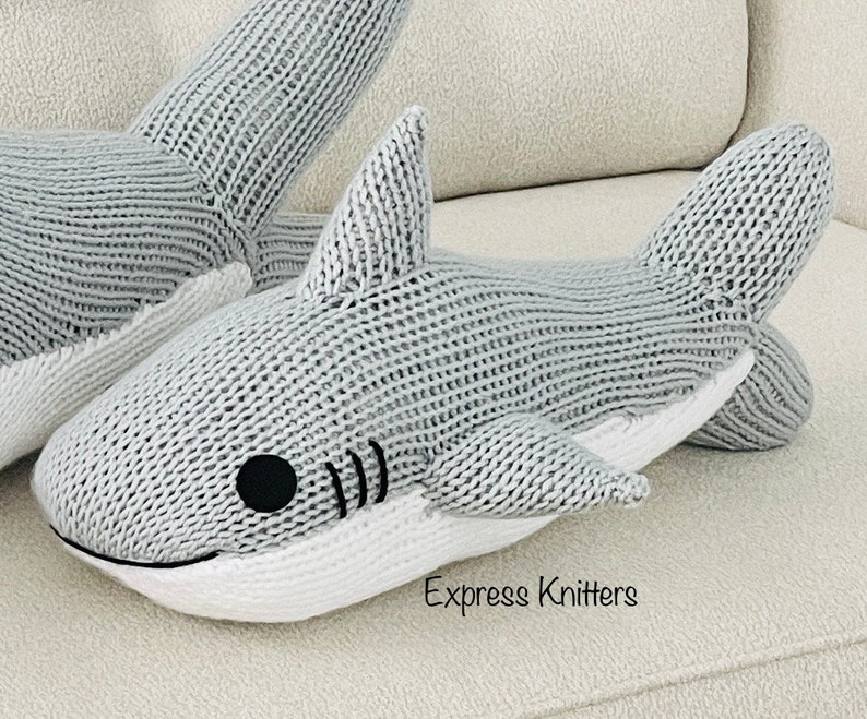 Giant & Baby Shark Knitting Machine Pattern PDF Only Addi Sentro - Etsy