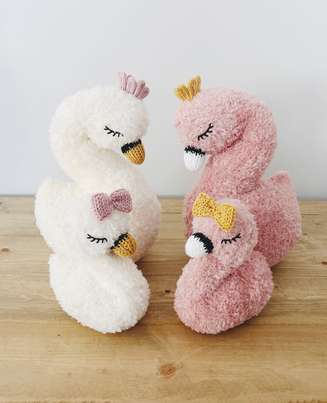 Swan and Flamingo Knitting Machine Pattern PDF ONLY - Etsy