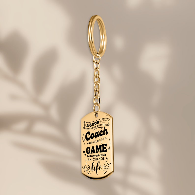 Personalized Coach Keychain, Thank You Gift for Coach, Cheer, Soccer ...