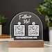 Custom Social Media Dual QR Code LED Acrylic Arch, Social Media Sign ...