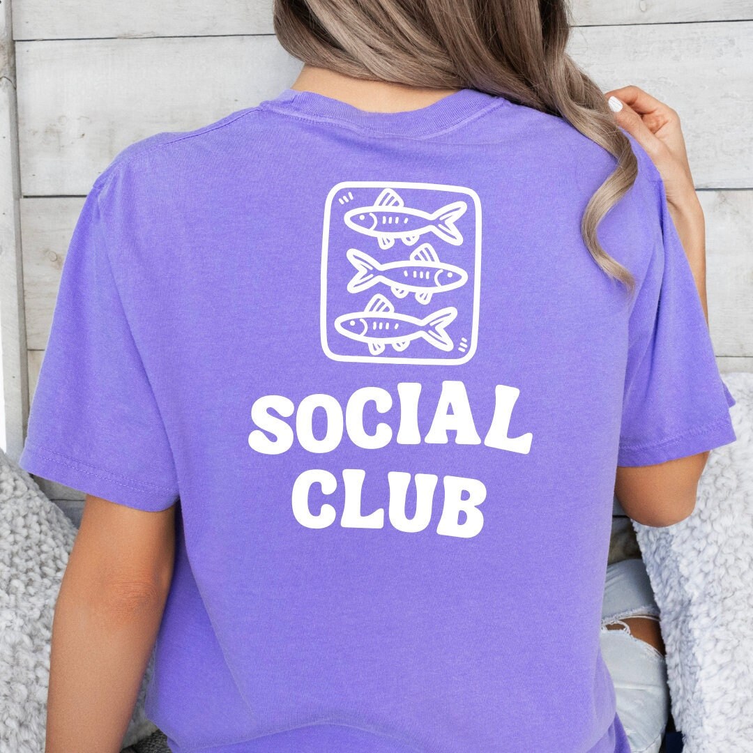 Sardine Social Club UNISEX Comfort Colors® Tee, Y2K Ocean Inspired ...