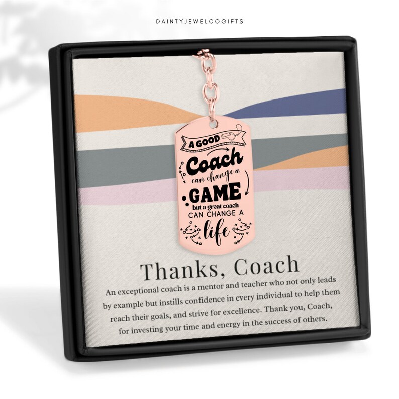 Personalized Coach Keychain, Thank You Gift for Coach, Cheer, Soccer ...