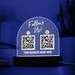 Custom Social Media Dual QR Code LED Acrylic Arch, Social Media Sign ...