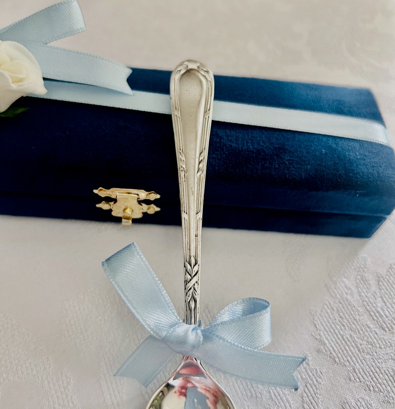 925 Sterling Silver Handmade Baby Spoon/baby Boy Gift/christening Gift ...