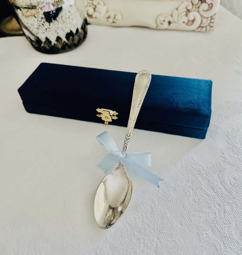 925 Sterling Silver Handmade Baby Spoon/baby Boy Gift/christening Gift ...