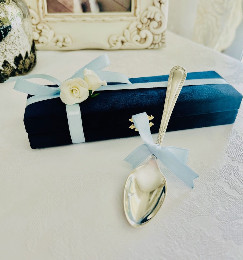 925 Sterling Silver Handmade Baby Spoon/baby Boy Gift/christening Gift ...