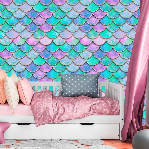 Mermaid Wallpaper - Etsy