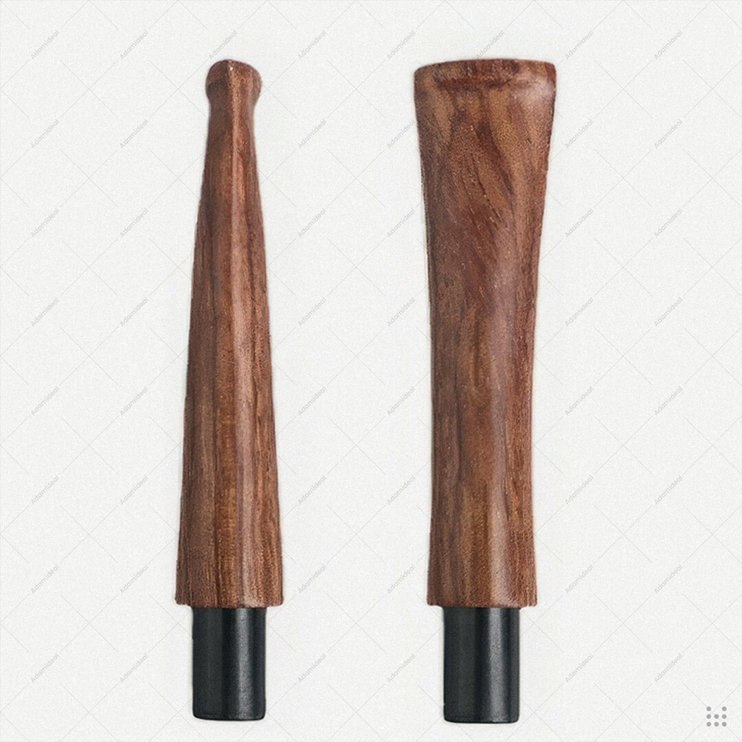 Wooden Tobacco Pipe Stem Replacement, Handmade Solid Wood Mouthpieces ...