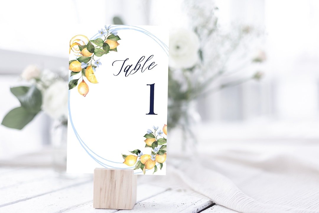 Mediterranean Themed Table Numbers 1-20 - 4x6in - Etsy