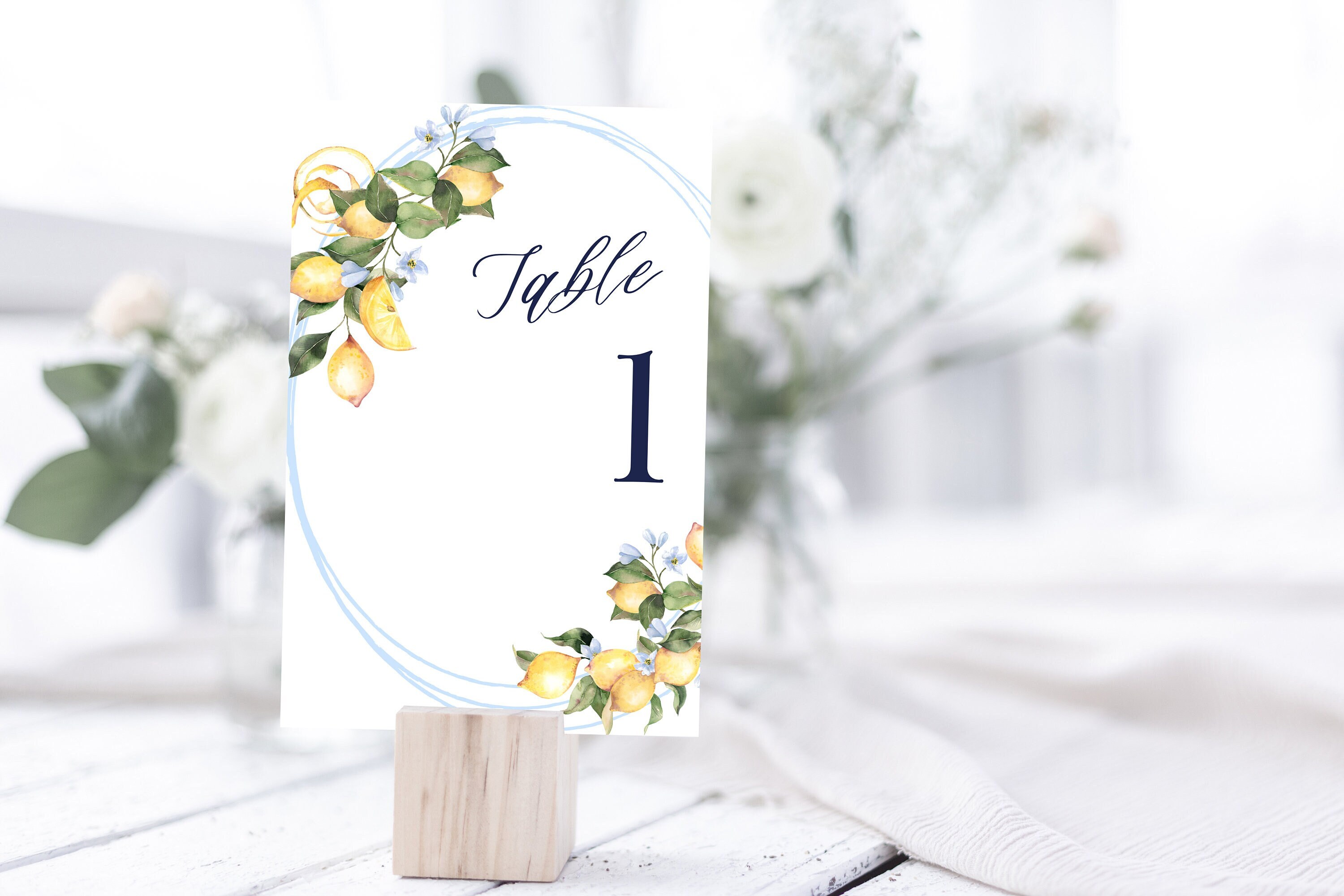 Mediterranean Themed Table Numbers 1-20 - 4x6in - Etsy