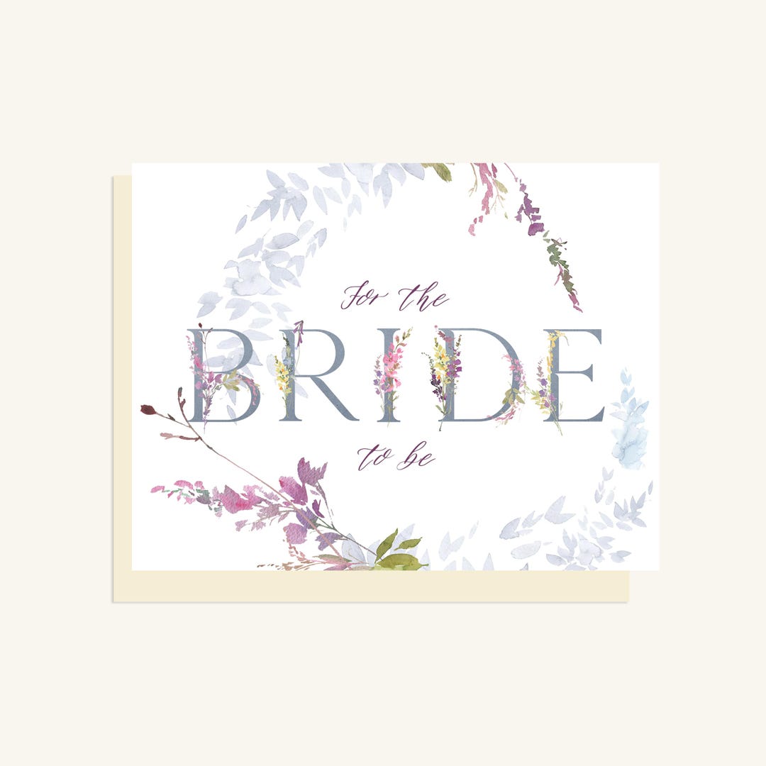 Bridal Shower - Bride to Be Greeting Card - Etsy