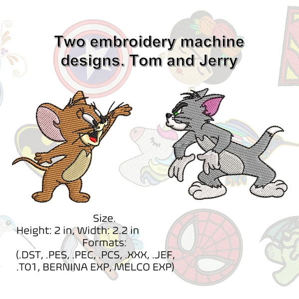 Tom Embroidery Designs - Etsy