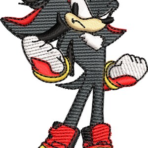 Shadow Machine Embroidery Design. Sonic. 3 in X 1.7 In - Etsy