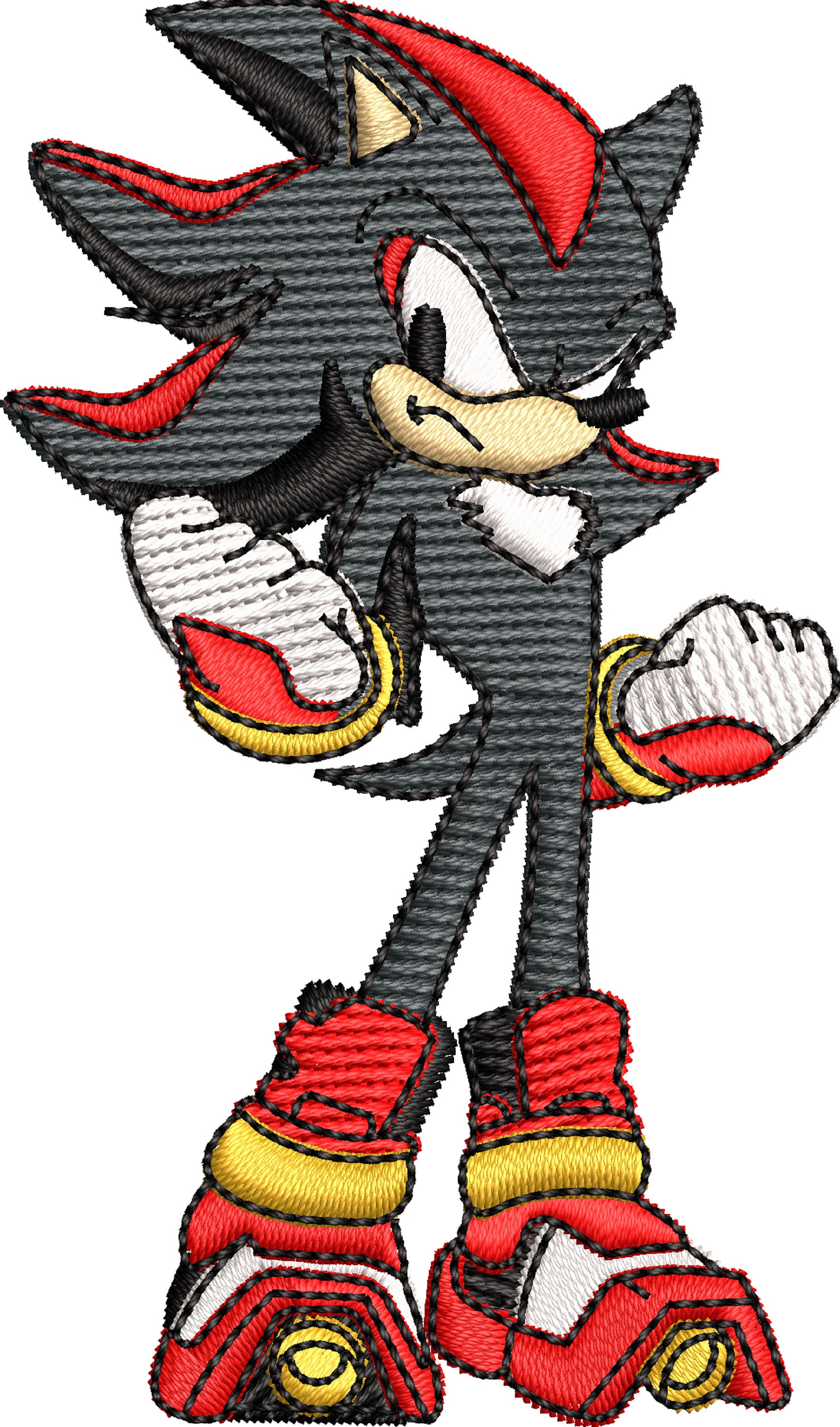 Shadow Machine Embroidery Design. Sonic. 3 in X 1.7 In - Etsy Australia