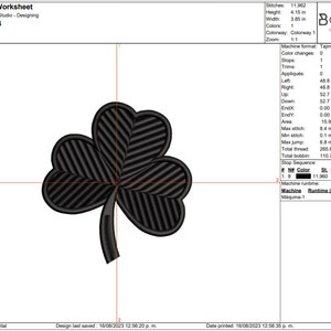 Clover Machine Embroidery Design. Flower Digital Embroidery. 4 Sizes - Etsy