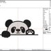 Panda Machine Embroidery Design. Bear Machine Embroidery Design. 4 ...