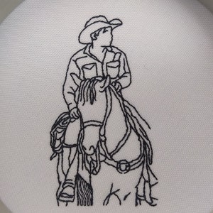 Cowboy Machine Embroidery Design. 4 Sizes. - Etsy