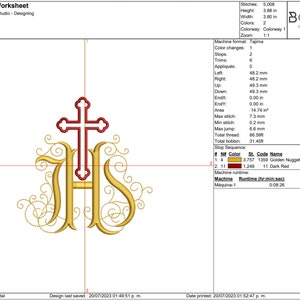 IHS Religious Embroidery Design: 5 Sizes (instant Download) - Etsy