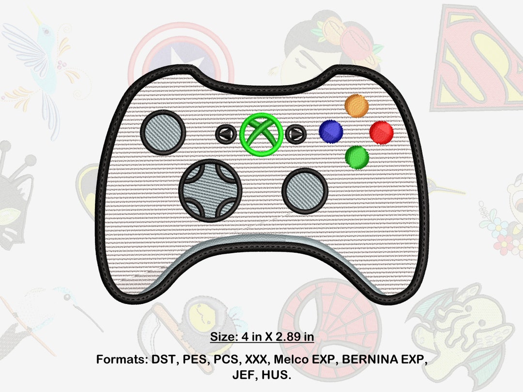 Video Game Controller Machine Embroidery Design. 4 in X 2.89 In. - Etsy