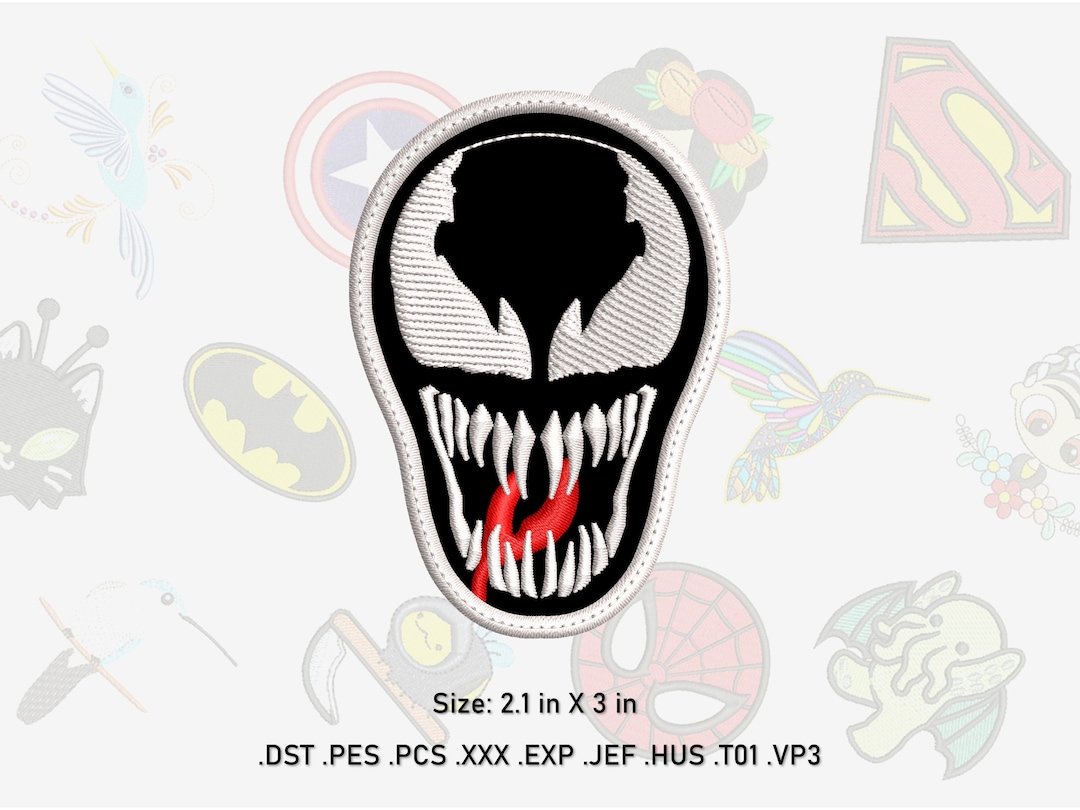 Venom Patch Machine Embroidery Design. 3 in X 2 In - Etsy