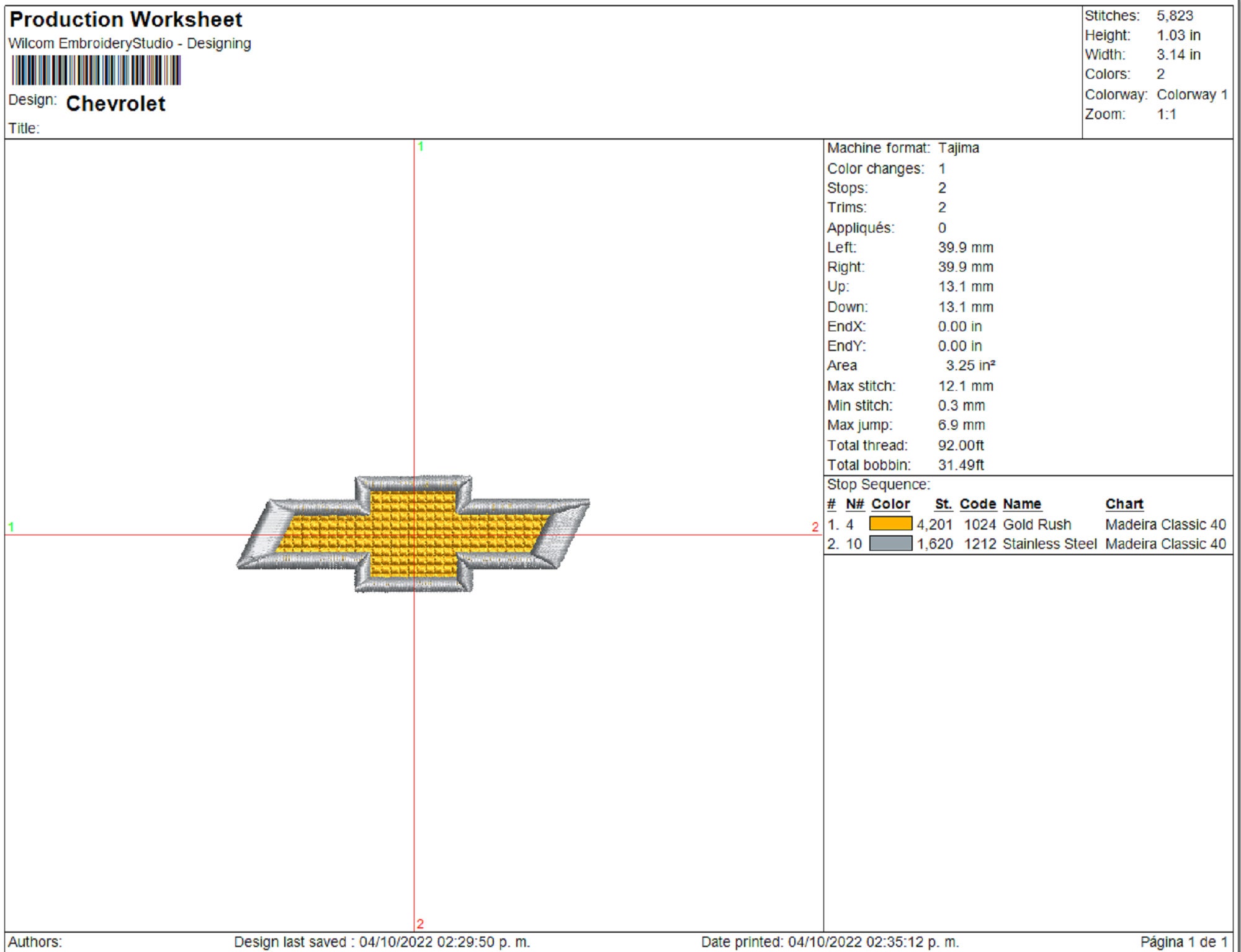 Chevy Logo Dimensions