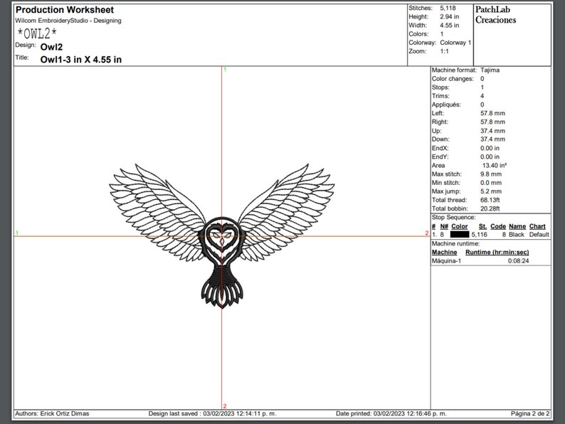 Owl Machine Embroidery Design. 4 Sizes - Etsy