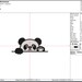 Panda Machine Embroidery Design. Bear Machine Embroidery Design. 4 ...