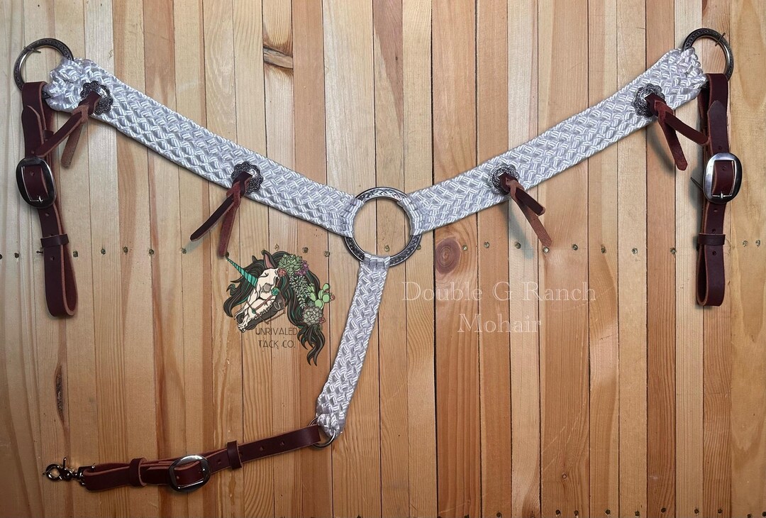 Custom Muletape Breast Collar W/ Handmade Leather Tugs - Etsy