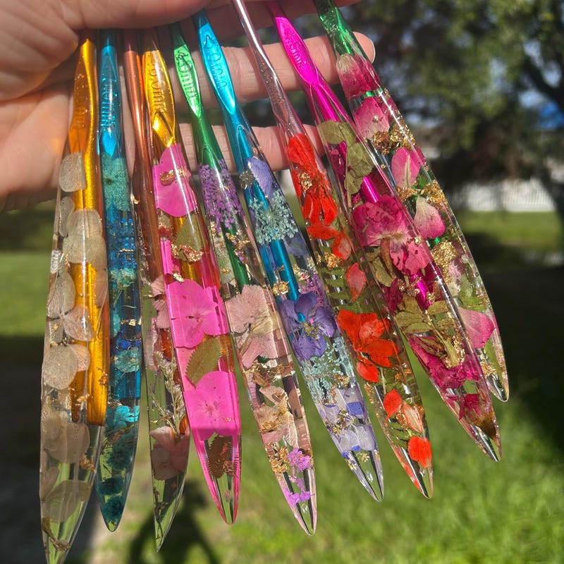 Resin Crochet Hook Set - Etsy