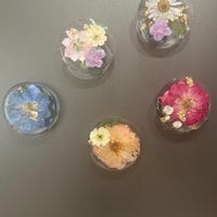 Mini Dried Flower Bouquet Magnet Gift for Her Holiday Wildflower Favors ...