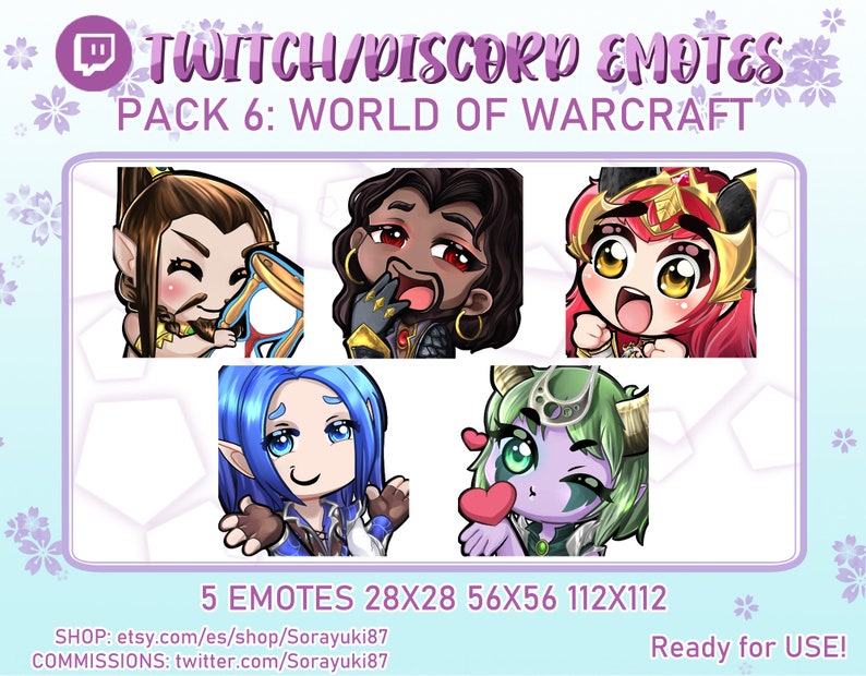 WOW Twitch Emoticons / Streamer Emotes / Dragonflight - Etsy