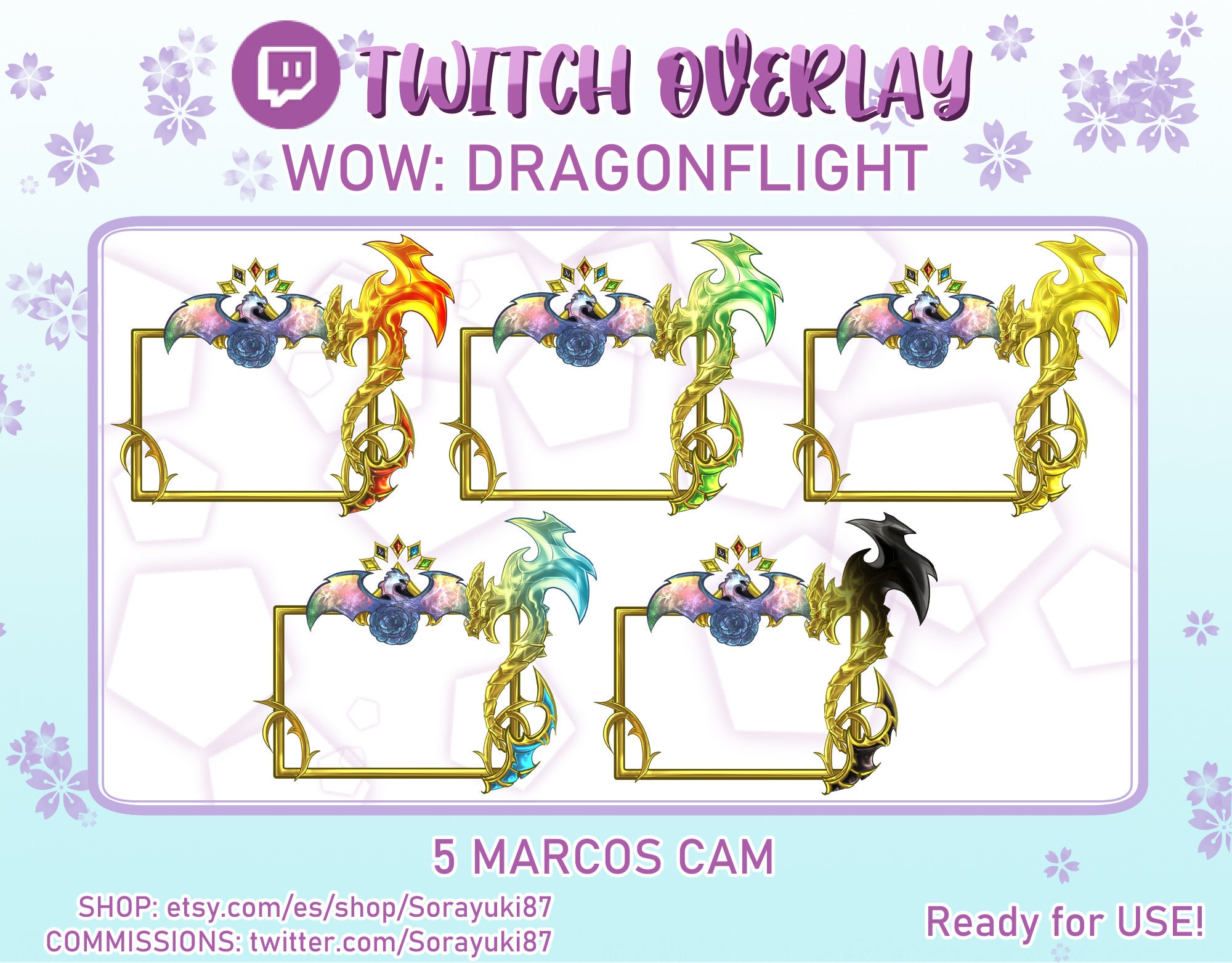 WOW TWITCH Overlay / Streamer Webcam / OBS / Dragonflight / Marcos Cam ...