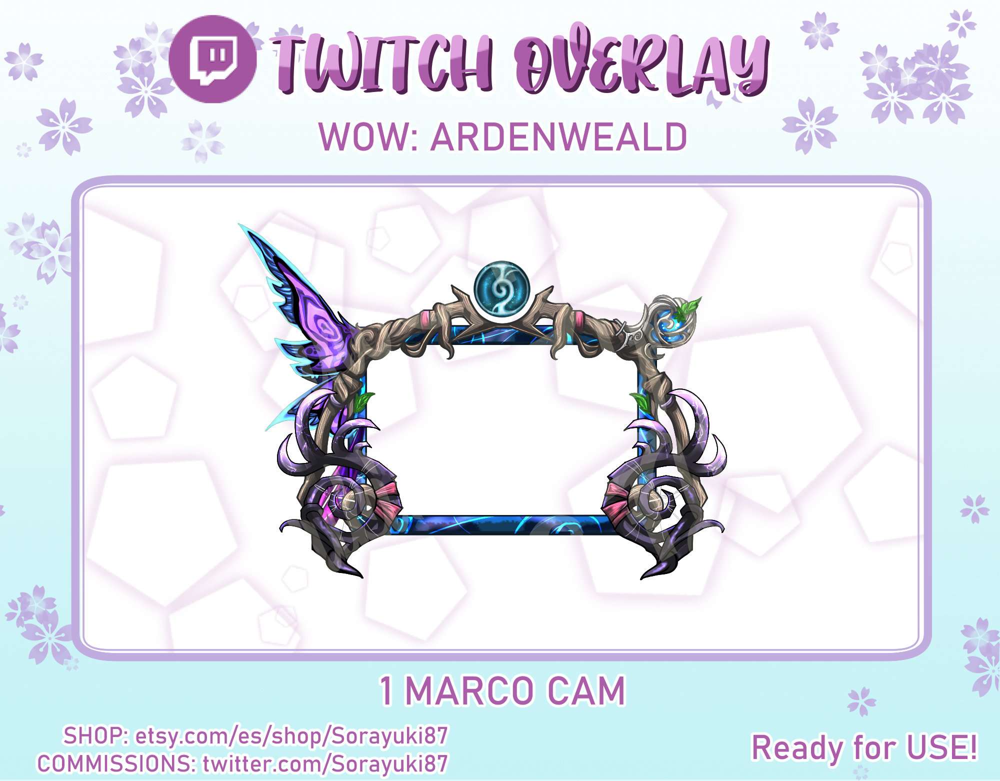 WOW TWITCH Overlay / Streamer Webcam / OBS - Etsy