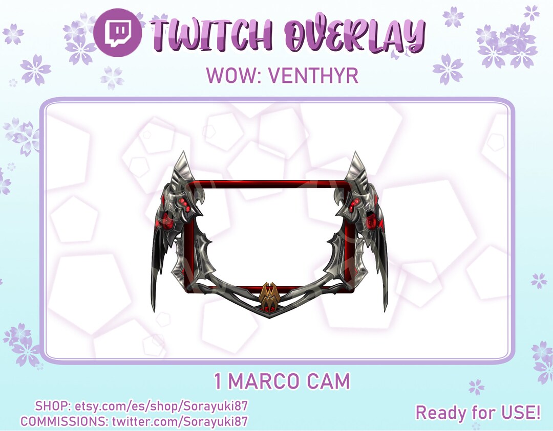 WOW TWITCH Overlay / Streamer Webcam / OBS / Venthyr - Etsy Singapore