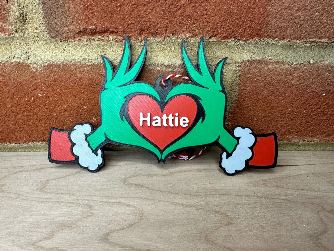 Personalised Grinch Bauble Custom Grinch Bauble Personalized Grinch ...