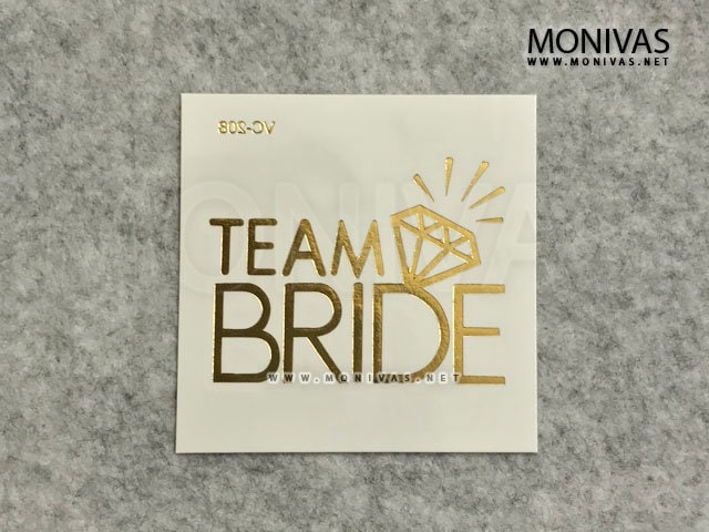 Team Bride / Groom Temporary Tattoo Stickers Wedding Party Bachelor ...