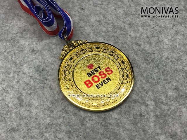 Best Boss Ever Gold Medal Birthday Present Novelty Farewell Gift - Etsy